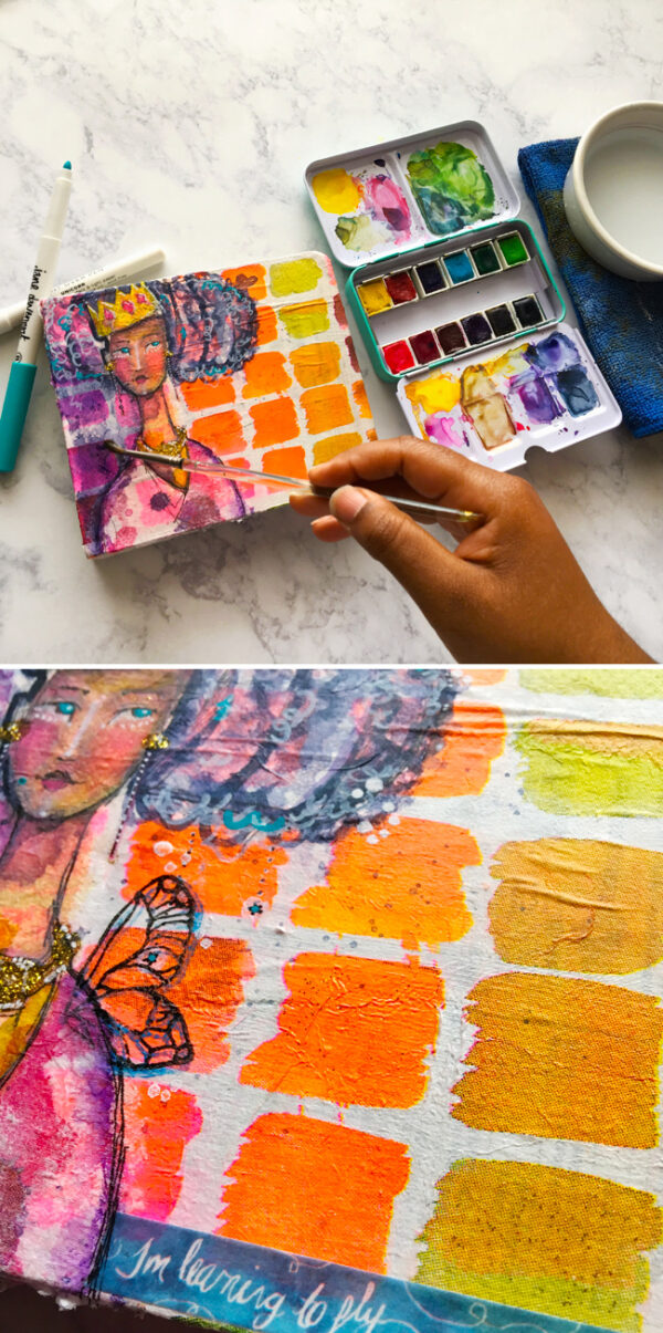 How to Layer Using Collage Papers by Martice | Jane Davenport