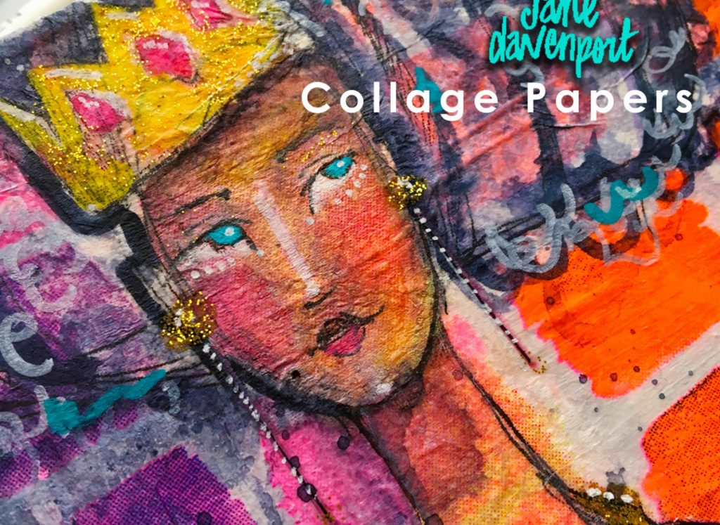 How to Layer Using Collage Papers by Martice | Jane Davenport