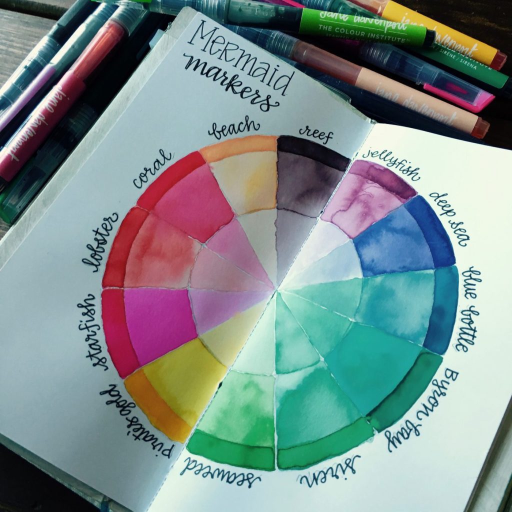 Mermaid Marker Color Chart! | Jane Davenport
