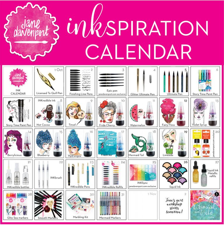 Inkspiration Calendar! | Jane Davenport